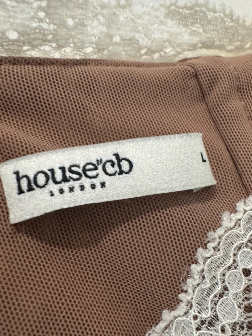 House of CB | Dresses | New House Of Cb Belle Vintage Cream Floral Lace ...